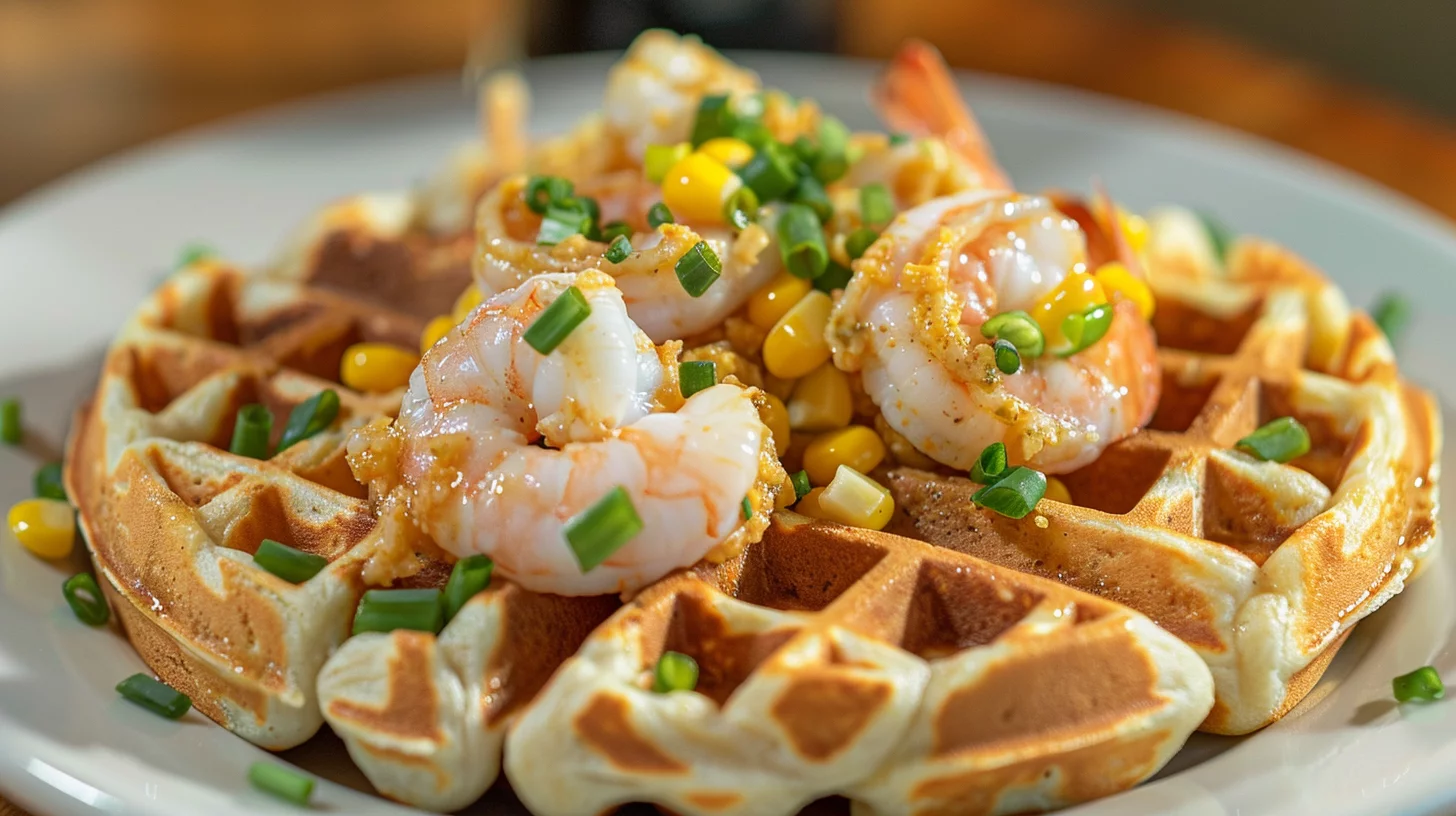 Cajun Shrimp Cornbread Waffles: Irresistibly Crispy and Flavorful ...