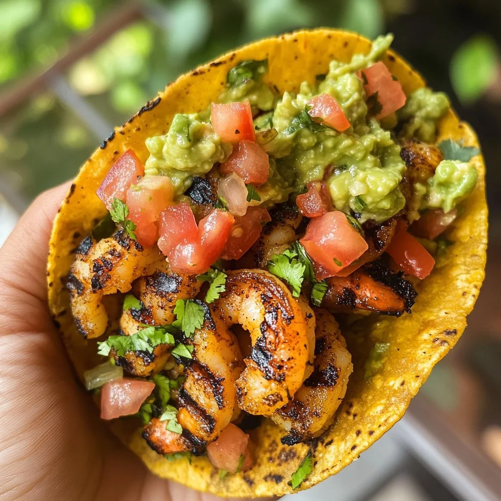 200 Calorie Shrimp Tostadas