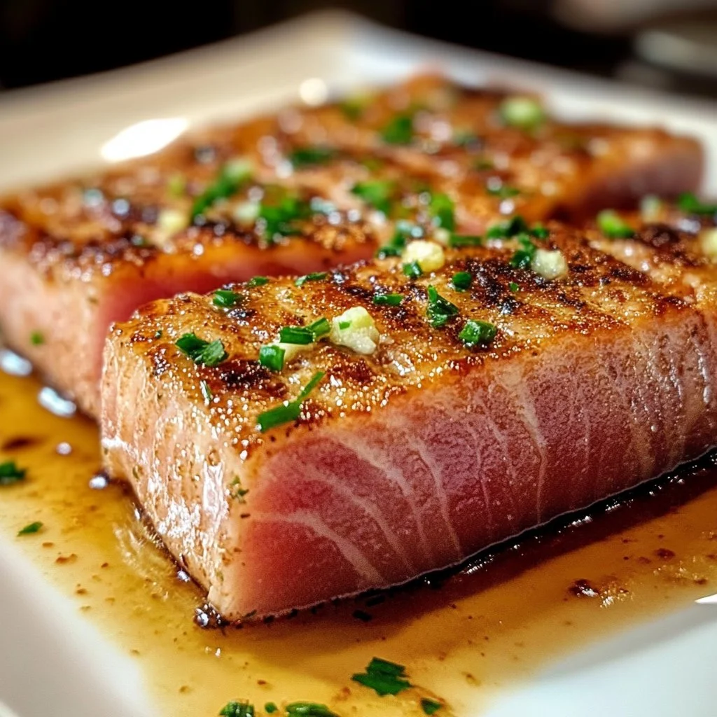 Amazing Garlic Butter Ahi Tuna